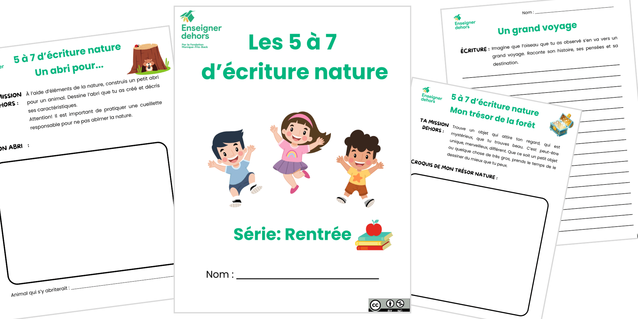 5 à 7 d'écriture nature : Série Rentrée | Enseigner dehors